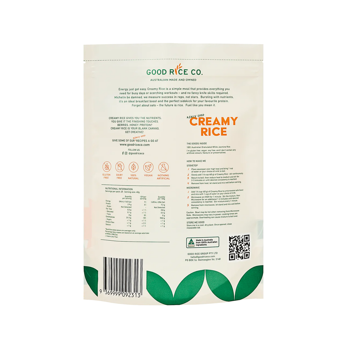 Good Rice Co. Creamy Rice – Muscle House